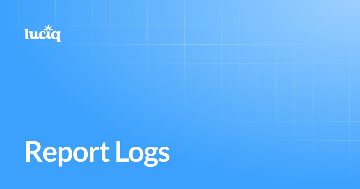 Report Logs | React Native | Luciq Docs